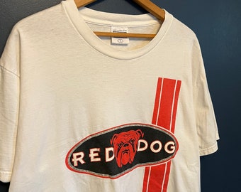 Vintage 1990s 90s Red Dog Beer Drinking Alcohol Beverage Bulldog T ...