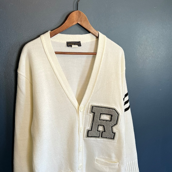 Letterman Sweater - Etsy