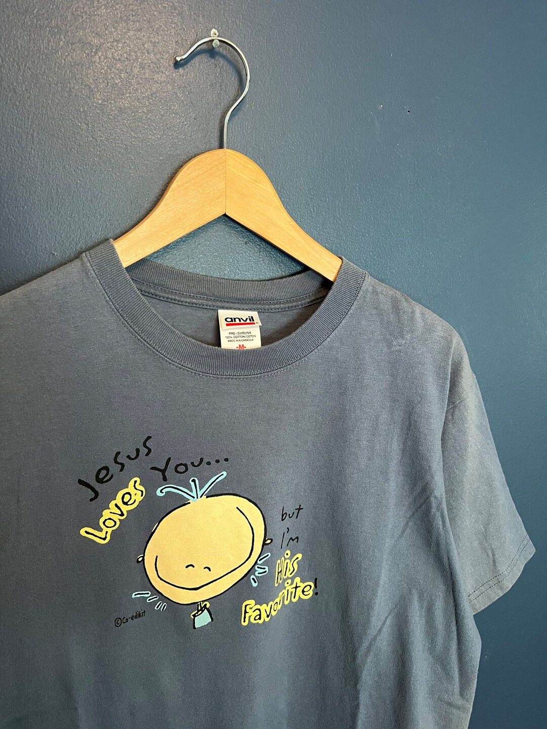 Vintage Y2K jesus Loves You but Im His Favorite T Shirt - Etsy