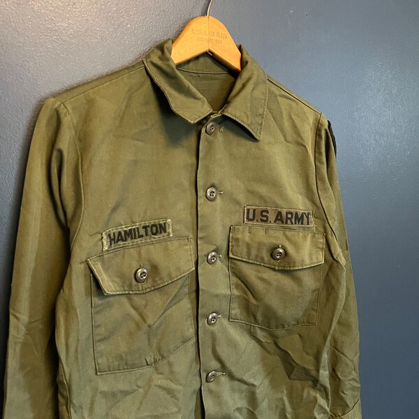 Army Button up Shirt - Etsy