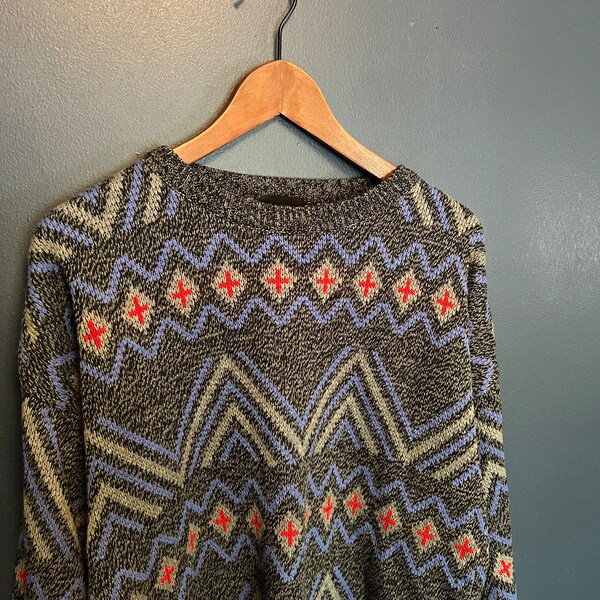 Aztec Print Sweater - Etsy