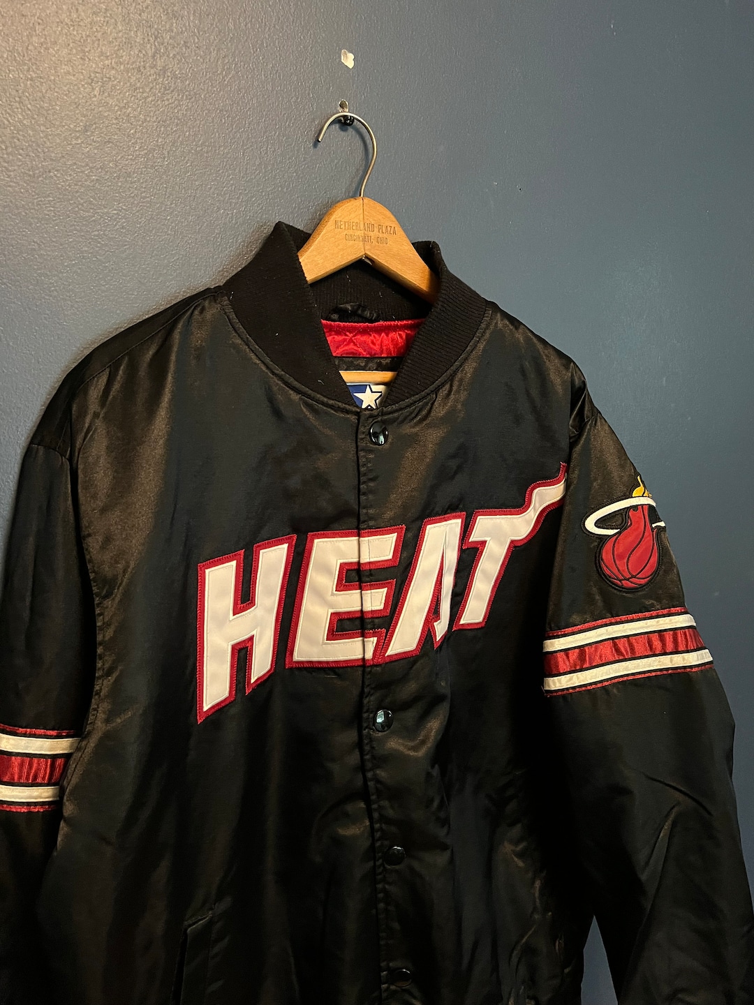 Vintage 90s Mimai Heat Starter Satin NBA Jacket Size Large - Etsy