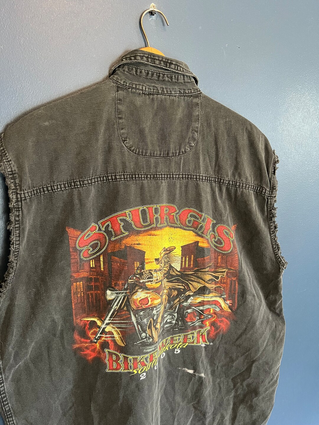 Vintage Y2K Sturgis Black Hills Rally Bike Week Cut off Button - Etsy