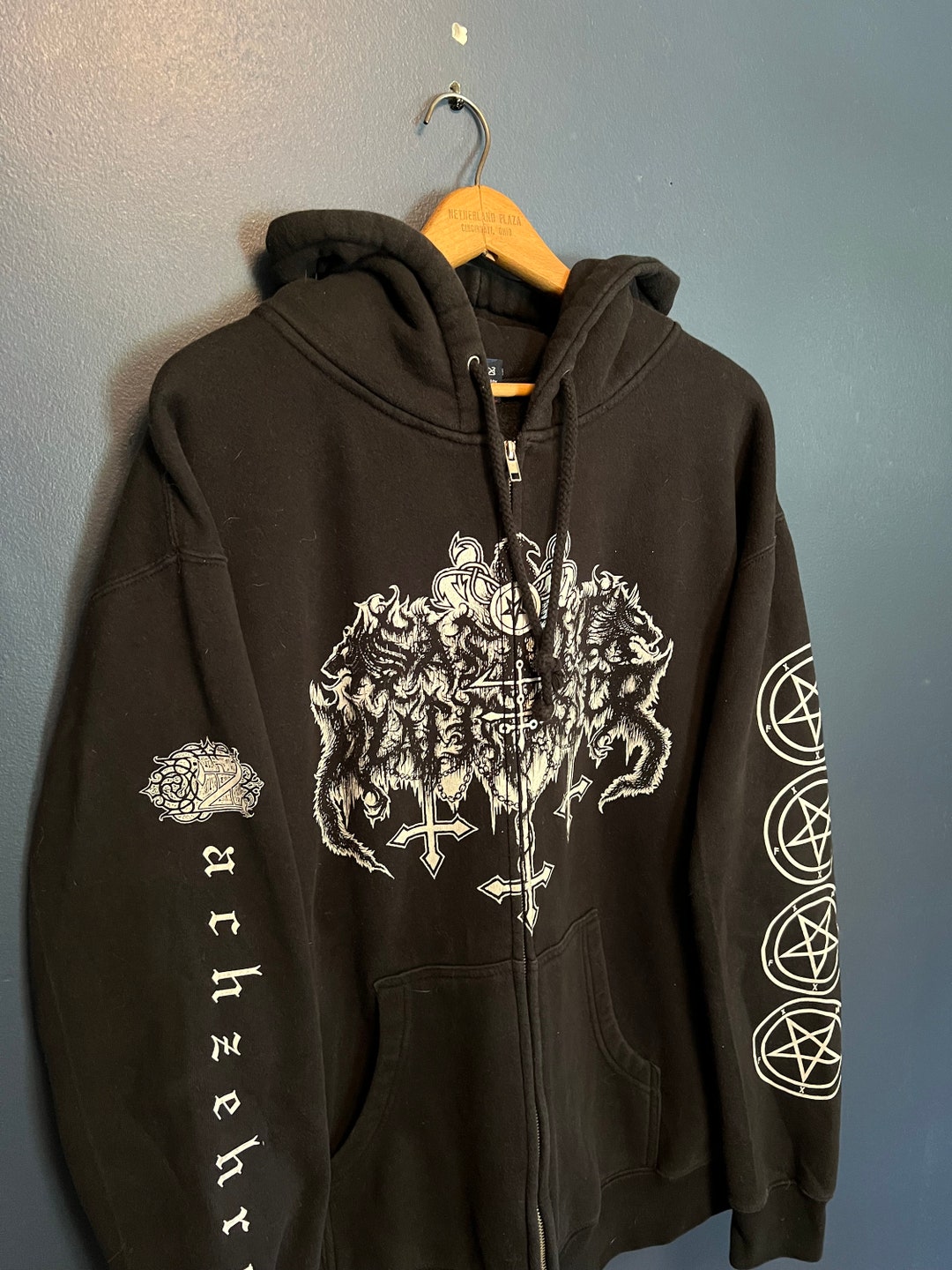 Vintage Y2K Nachzeher Satanic Warmaster Metal Zip Hoodie Size - Etsy