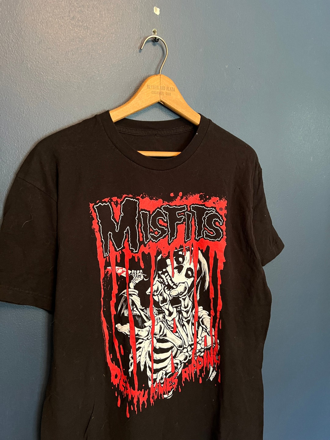 Y2K Misfits Death Comes Ripping Band T Shirt Tee Size L/XL - Etsy