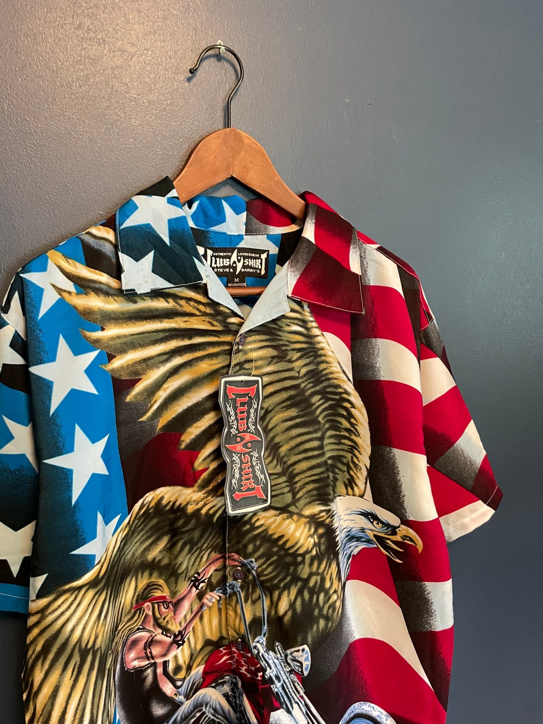 Vintage Y2K Steve and Barrys Club Shirt American Bald Eagle - Etsy