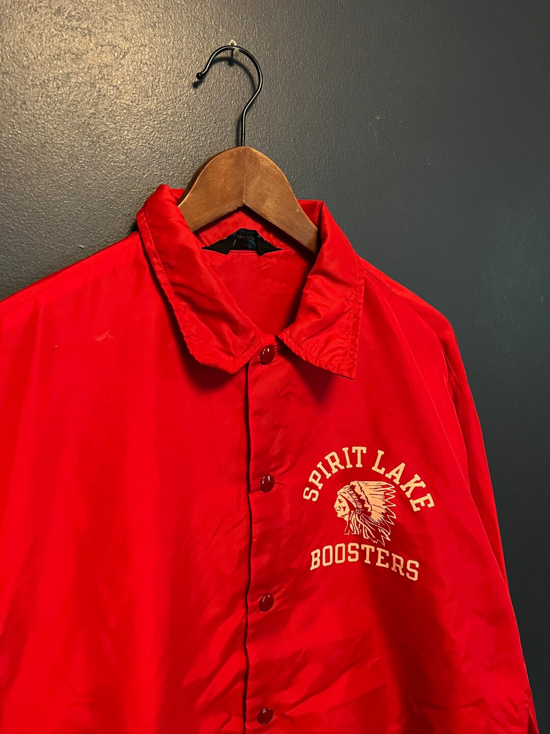 Vintage 1960s Champion Running Man Spirit Lake Boosters Coaches Jacket ...