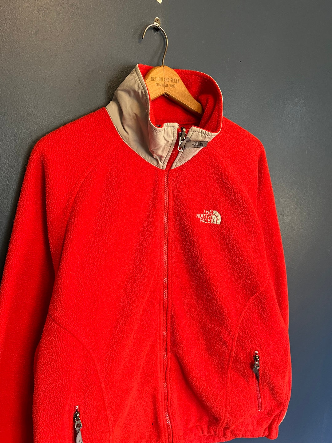 Vintage 90s North Face Zip Fleece Jacket Size Womens XL - Etsy