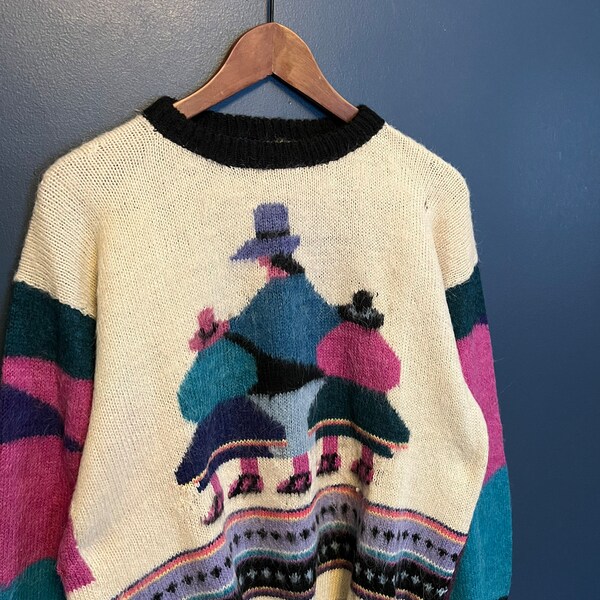 80s Knit Sweater - Etsy