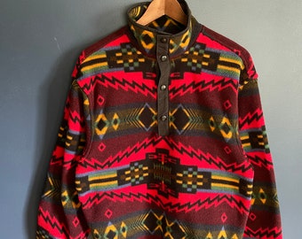 Aztec Fleece Pullover - Etsy