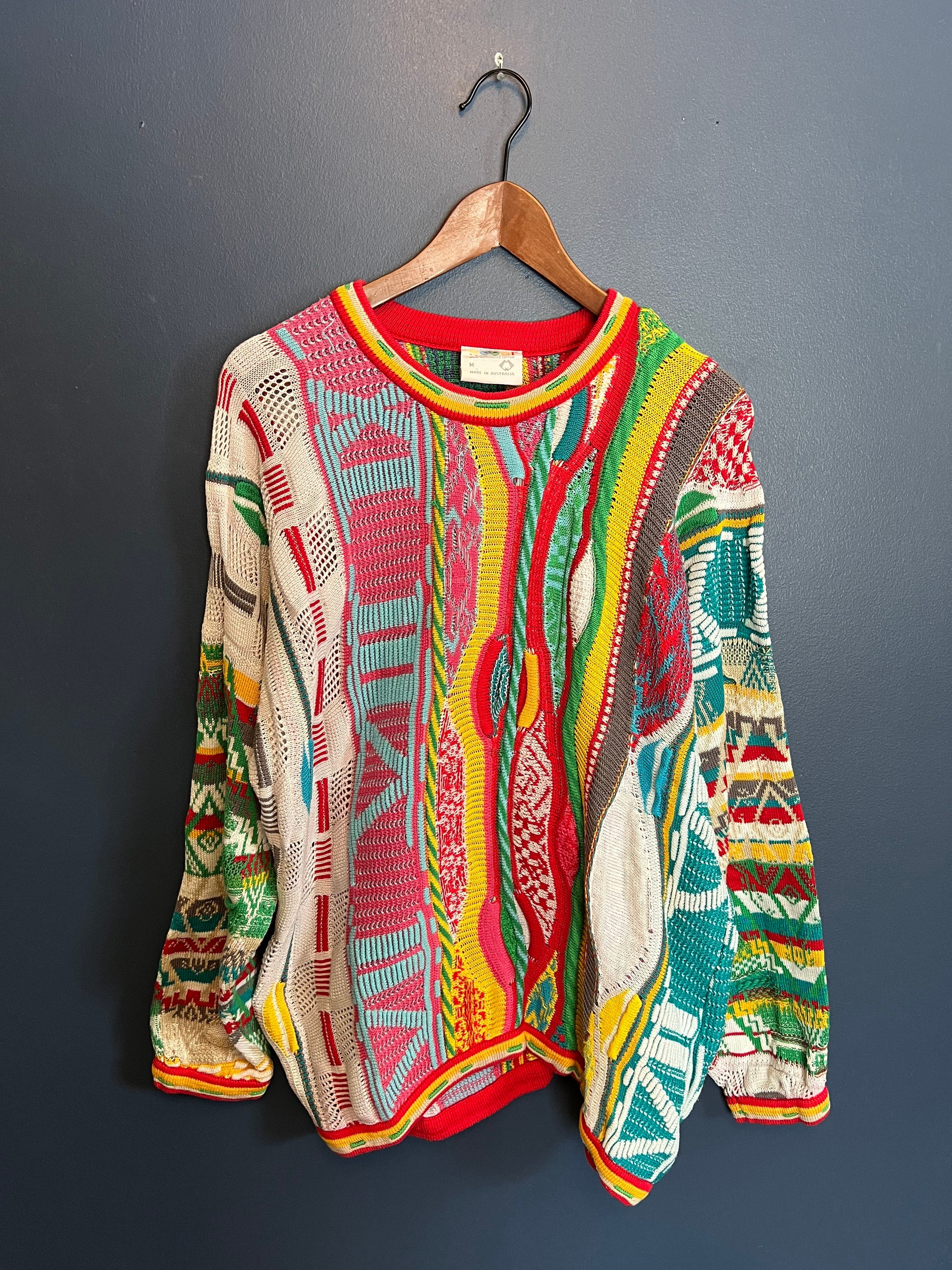 Vintage 90's Coogi Números romanos Multi Color Knit Suéter - Etsy México