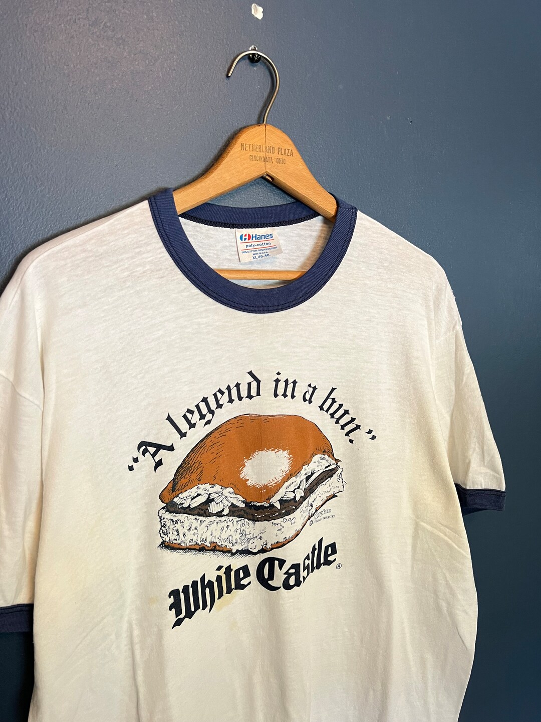 Vintage 1982 White Castle Sliders Ringer T Shirt Tee Size XL - Etsy