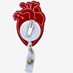 Heart Retractible Badge Reel, Cardiologist Badge, Medical Student Gift ...