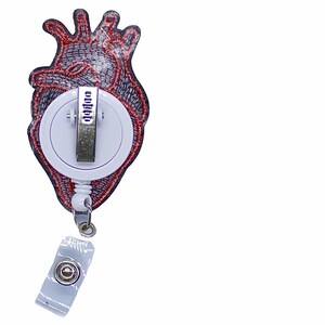 Heart Retractible Badge Reel, Cardiologist Badge, Medical Student Gift ...
