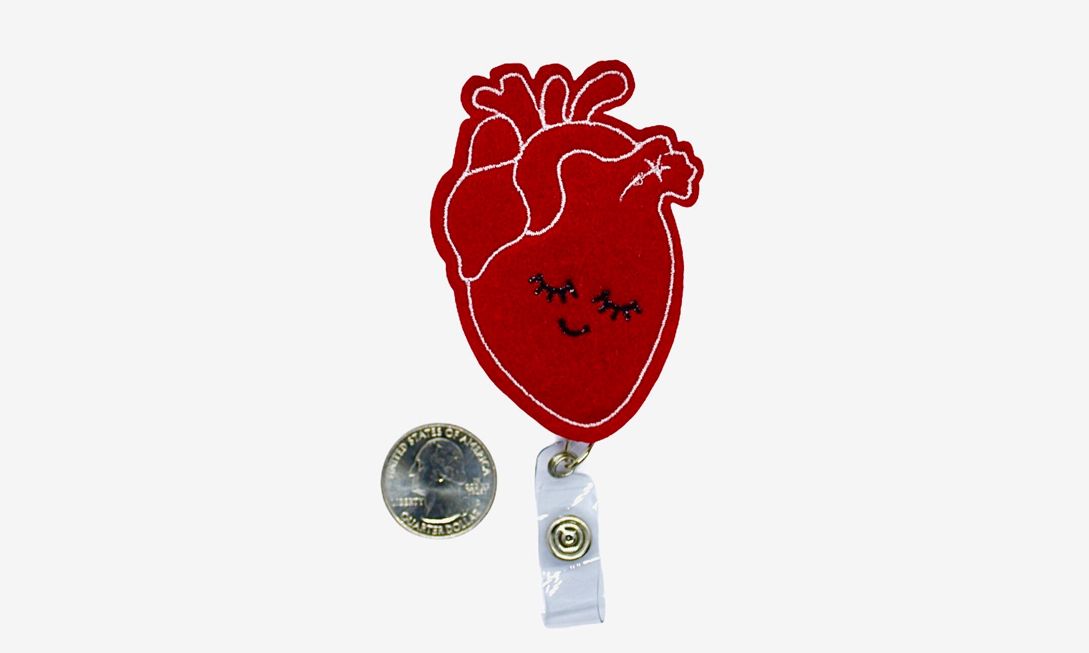 Heart Retractible Badge Reel, Cardiologist Badge, Medical Student Gift ...