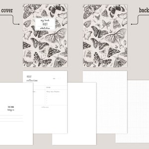 Digital Vintage Notebook Cover, Vintage Sketchbook Cover and Notebook ...