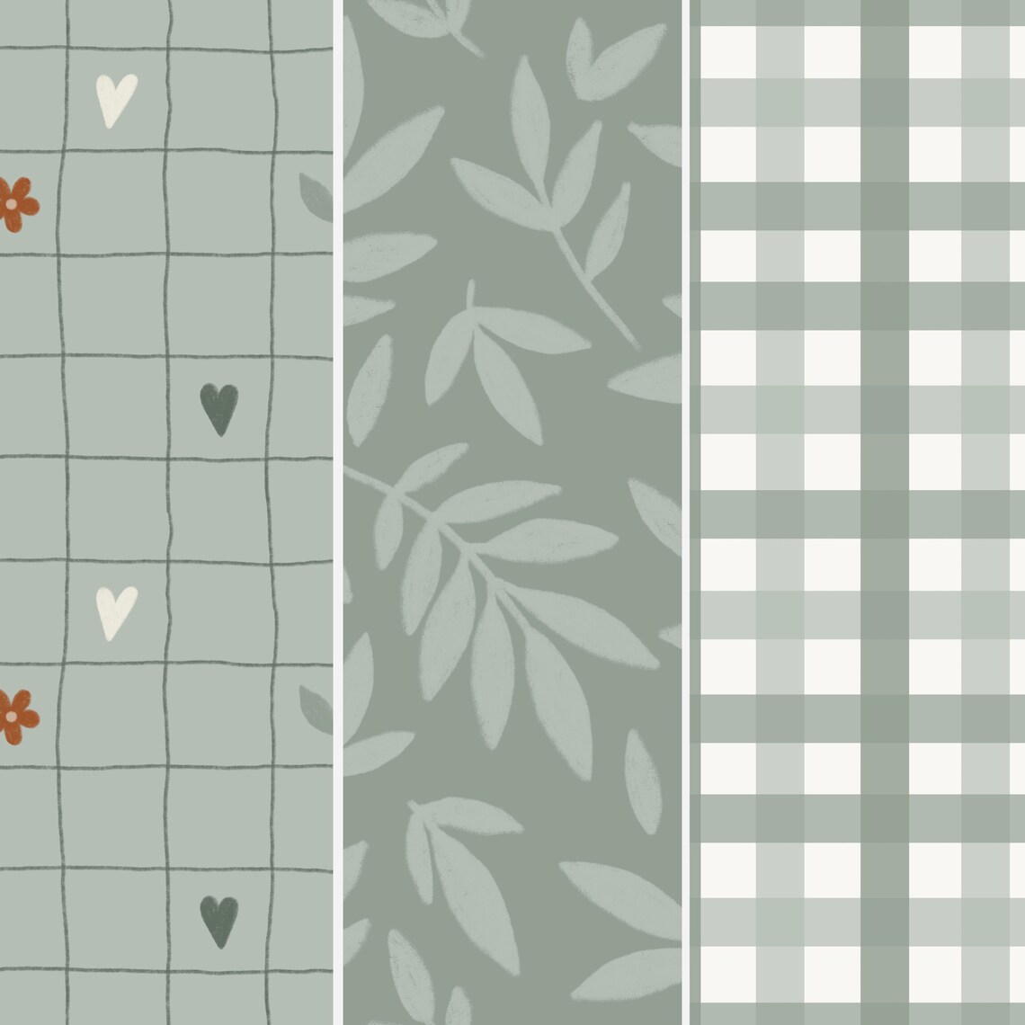 Cozy Village Seamless Digital Paper Set, Boho Home Kitchen Seamless ...