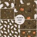 Halloween Party Digital Paper Set, Pumpkin Seamless Patterns ...