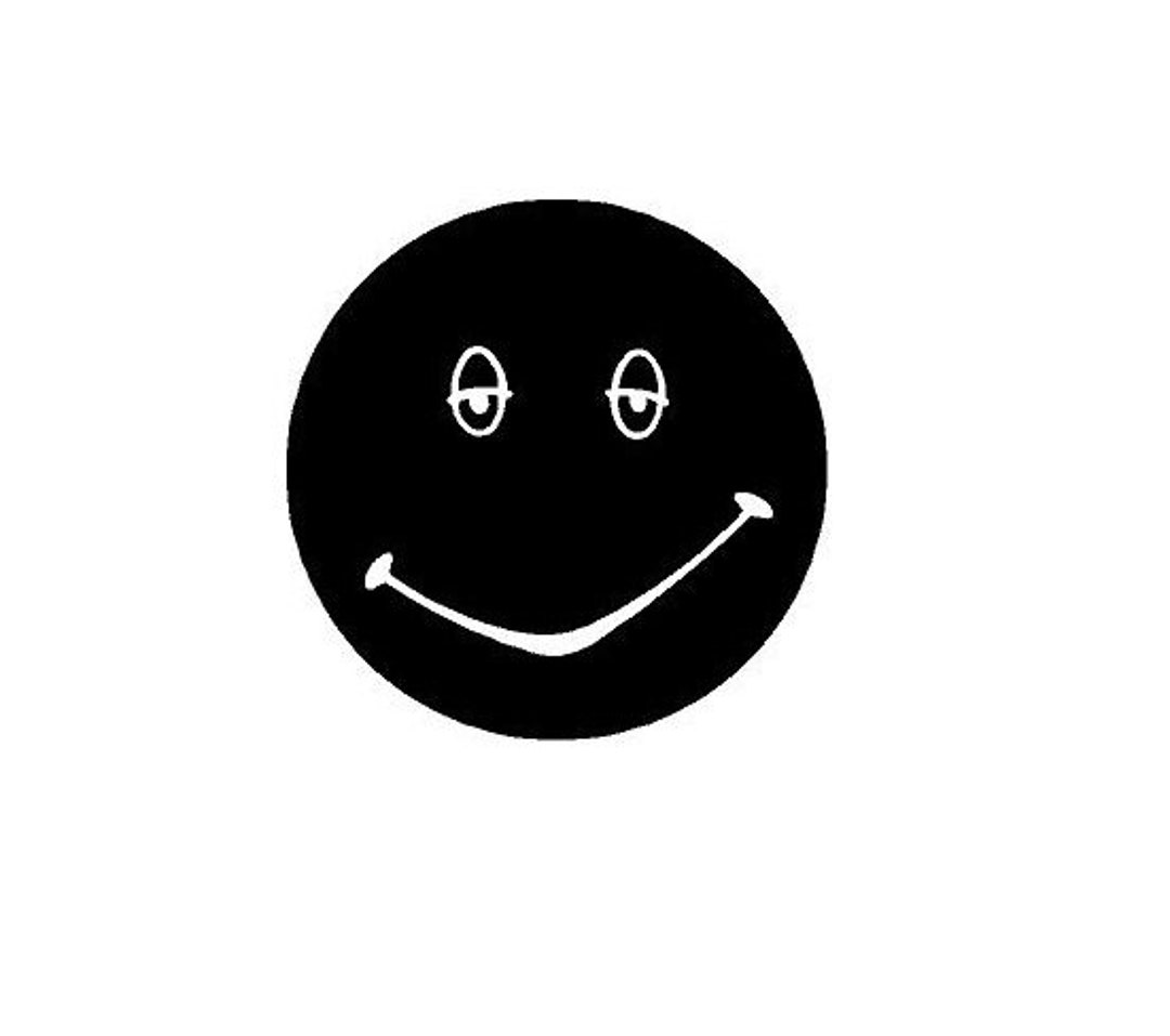 Dazed Smile Face Decal Good for Car Truck Laptop Window. Sticks to Any ...