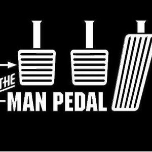 The Man Pedal Decal Good for Car Truck Laptop Window. Sticks to Any ...