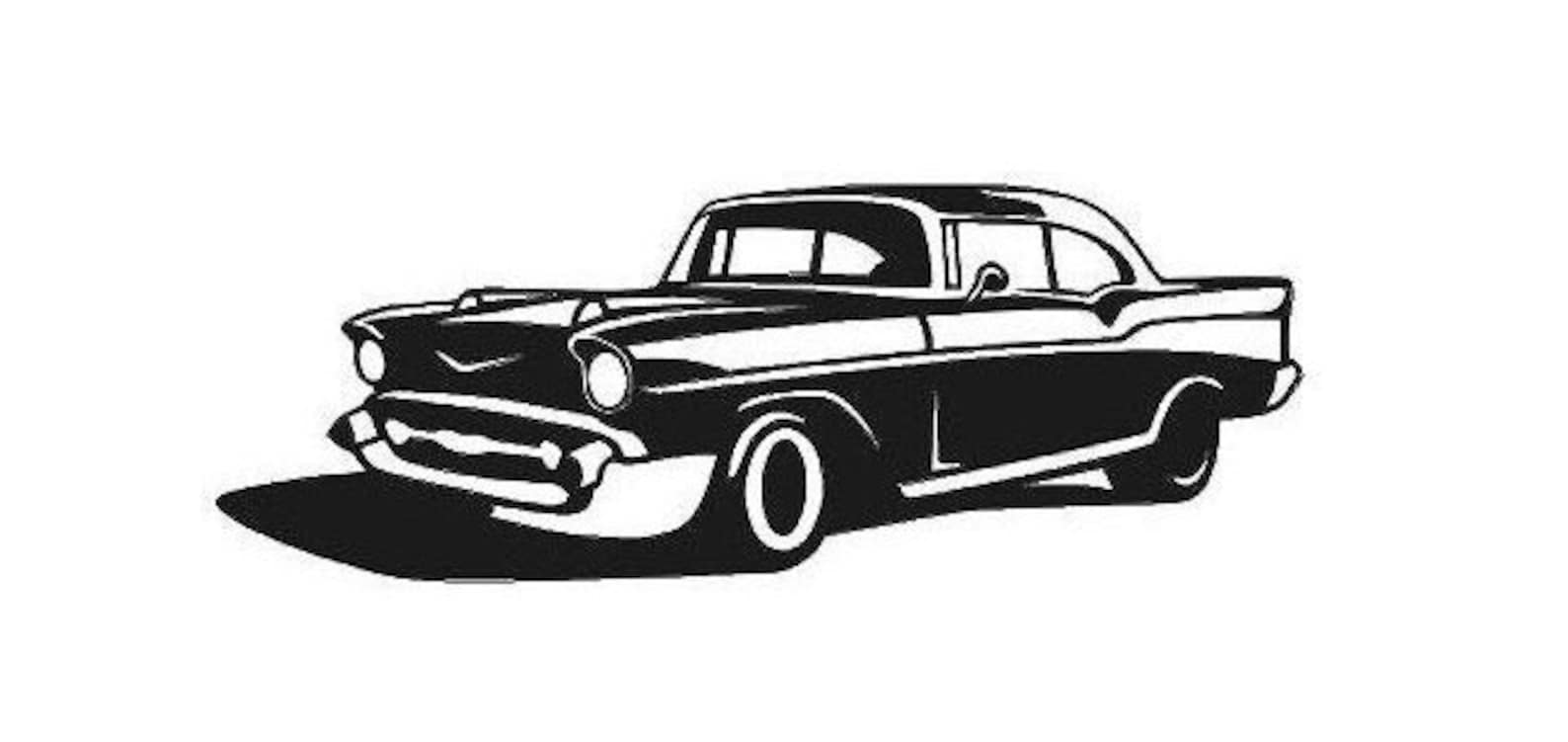 57 Chevy Bel Air Decal good for Car Truck Laptop Window. | Etsy