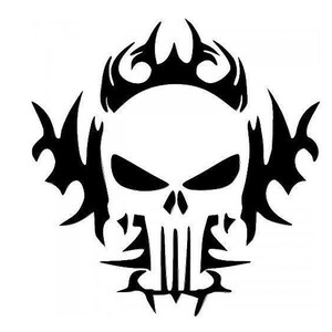 Tribal Skull Decal Good for Car Truck Laptop Window. Sticks to Any ...