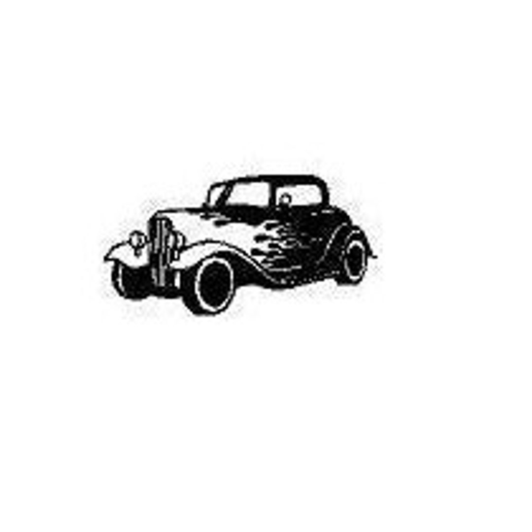 Hot Rod W/flames Decal Good for Car Truck Laptop Window. Sticks to Any ...