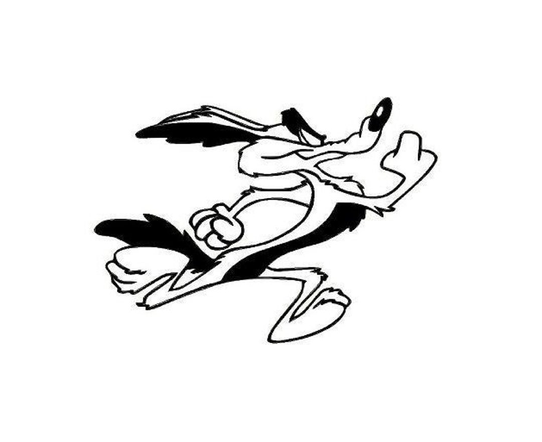 Wile E Coyote Decal Good for Car Truck Laptop Window. Sticks to Any ...