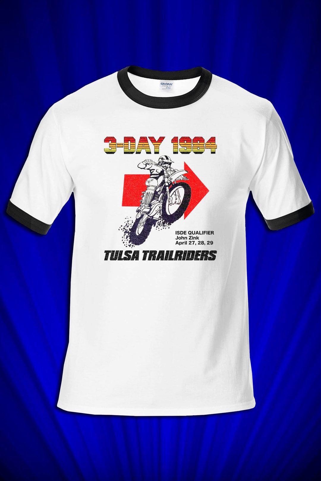 Tulsa Trail Riders Motocross Qualifier 1983 Ringer T-shirt FREE S&H - Etsy