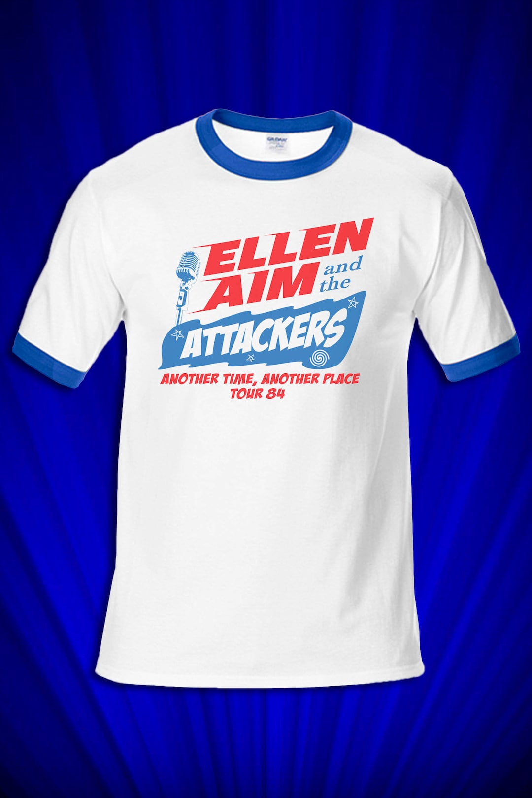 Ellen Aim 1984 Tour Shirt RINGER Tee T-shirt FREE Ship USA Streets of ...