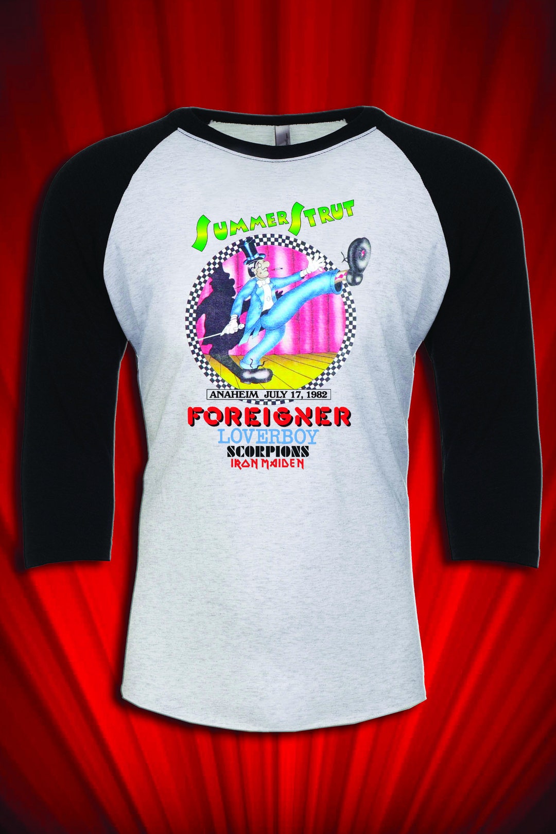 Summer Strut 1982 Vintage Tour Concert Jersey FREE SHIPPING Blues Rock ...