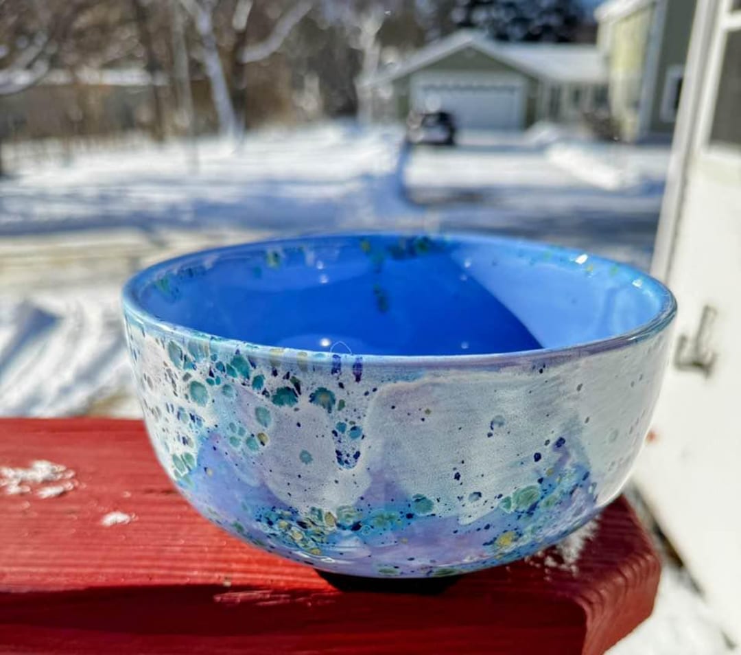 Blue Caprice Bowl, Cereal Bowl, 6x3 Inch Hand Glazed Bowl, Made to ...