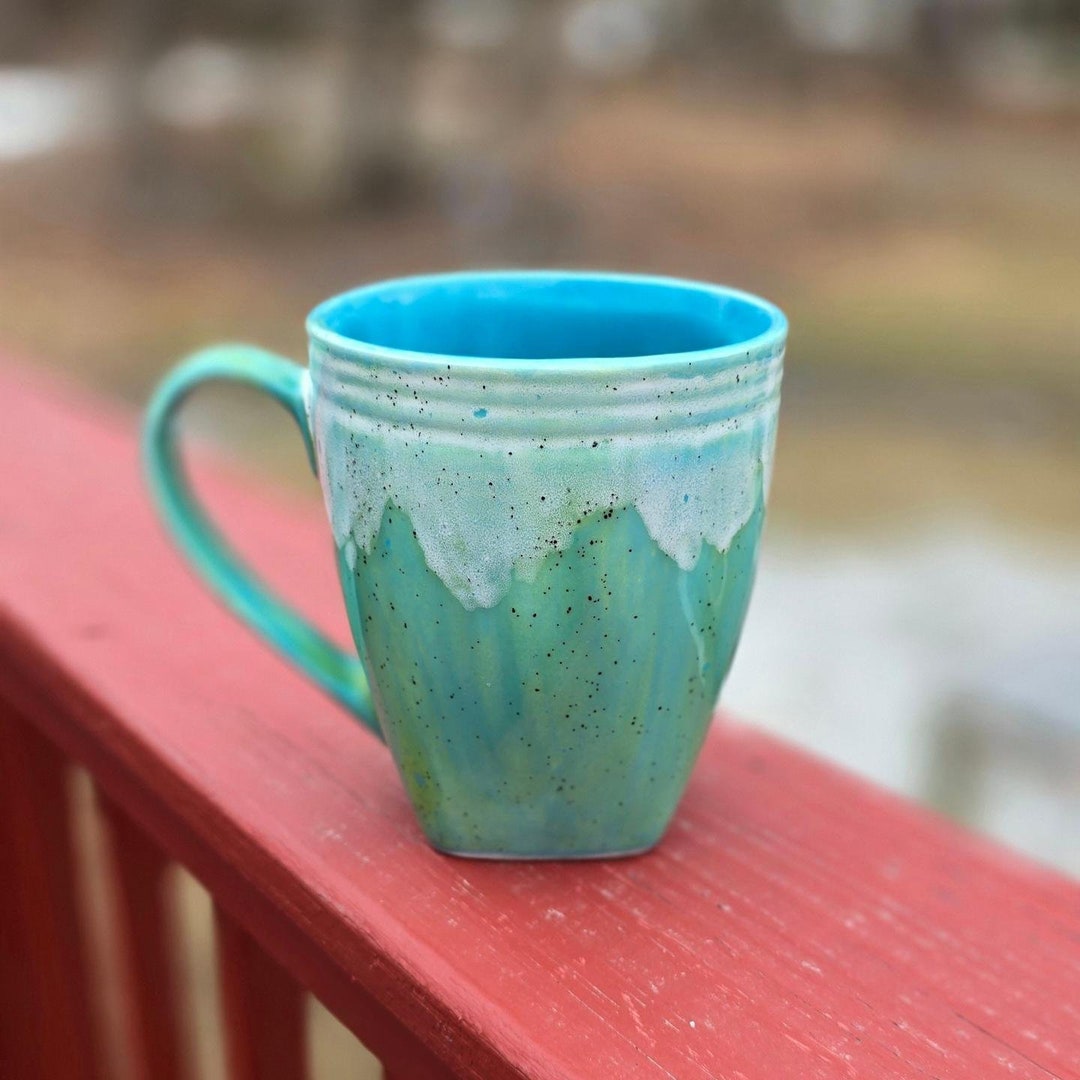 Spring Meadow 24 Oz Mug, Extra Large Mug, Hand Glazed, Ceramic Pottery ...