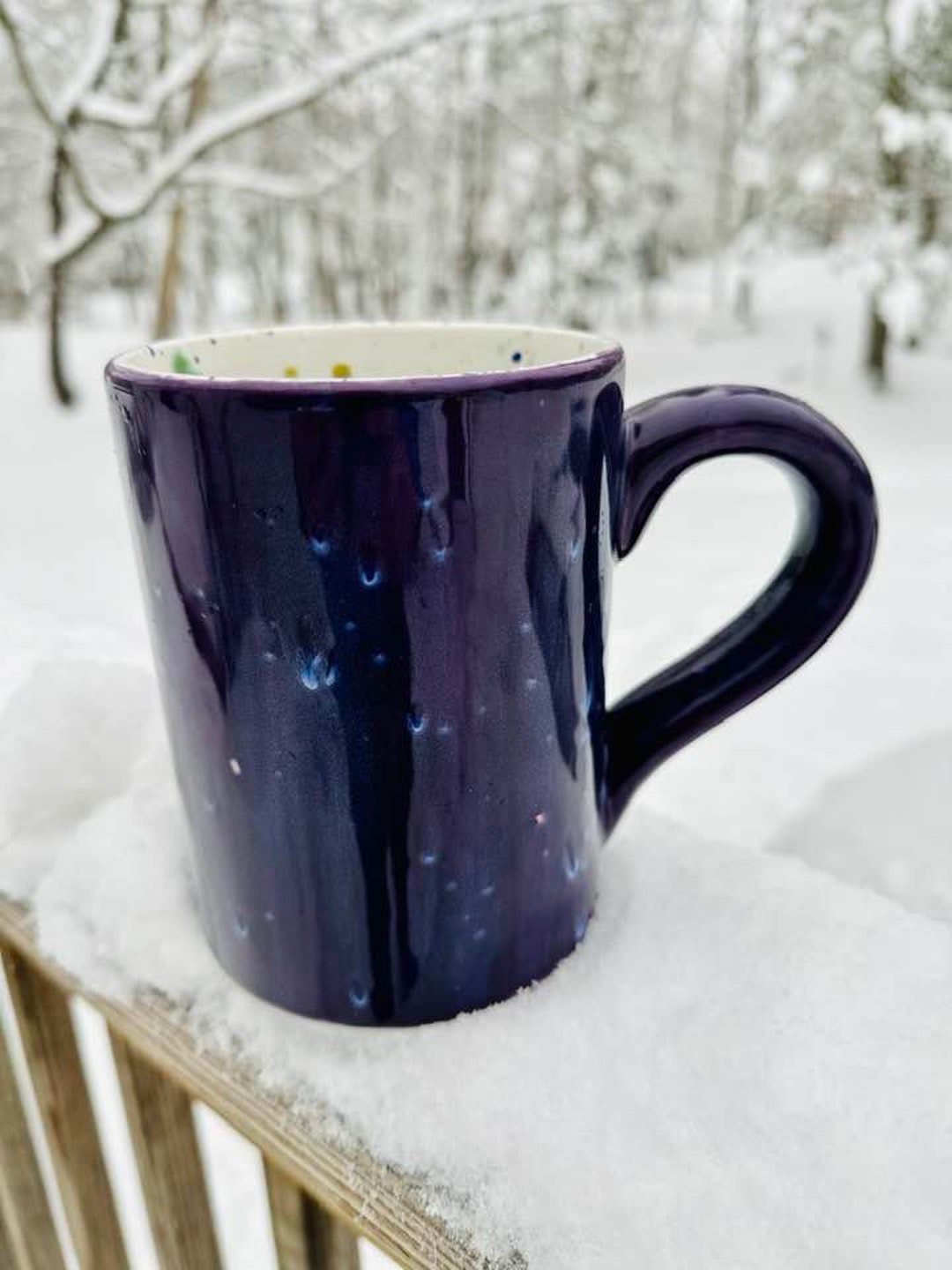 MASSIVE MUG 28 Ounces! Royal Fantasy Seawind, Hand Glazed, Tea Mug ...