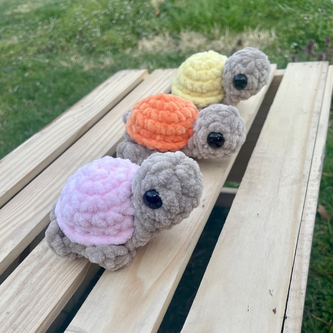 Mini Turtle Amigurumi Plushie MYSTERY COLOR | Crocheted Plushies ...
