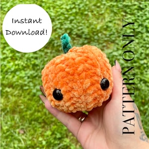 Mini Pumpkin Crochet Pattern PDF | Cute Amigurumi Plushie DIY | Beginner Soft Toy Pattern ...