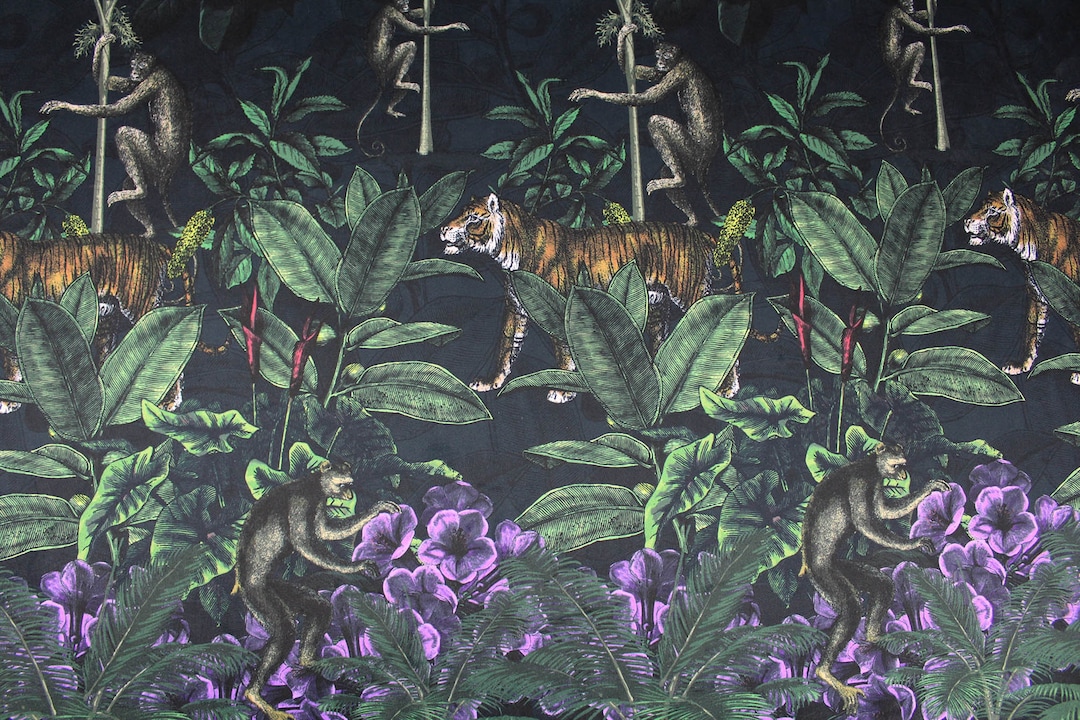 Jungle - Velvet Fabric | A Luxury Velvet Suitable for Curtains ...