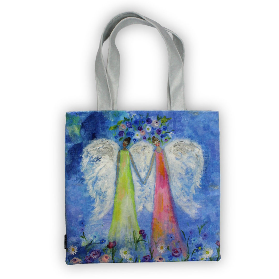 Angel Velvet Shoulder Bag - Velvet Bag - Fairy Bag - Tote Bag - Luxury ...