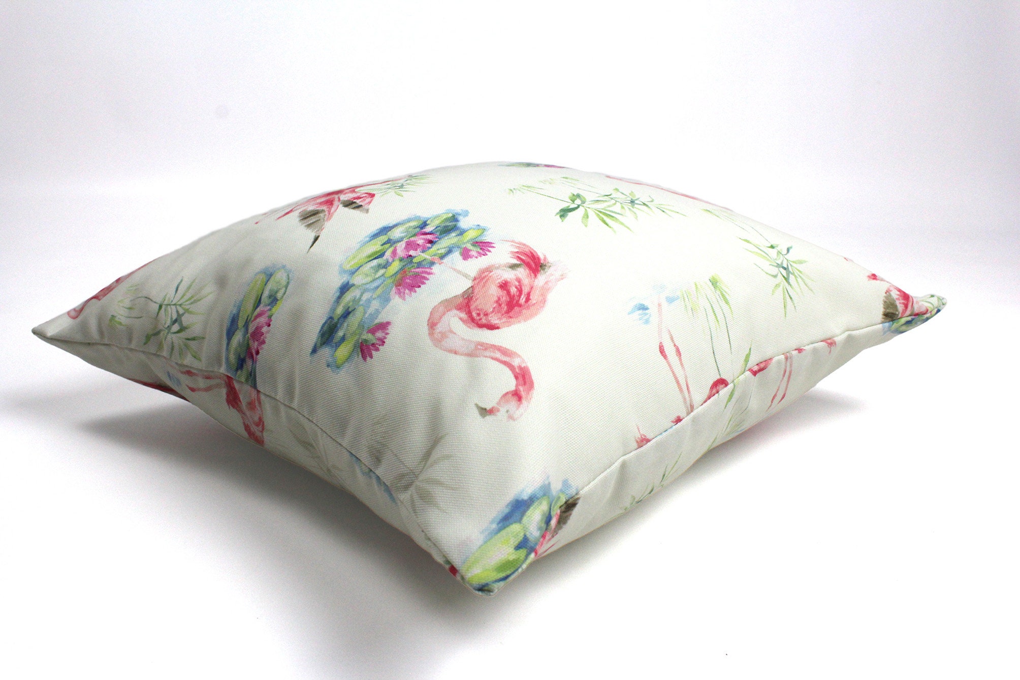 Flamingo cushion Eco friendly cushion Pink flamingo | Etsy