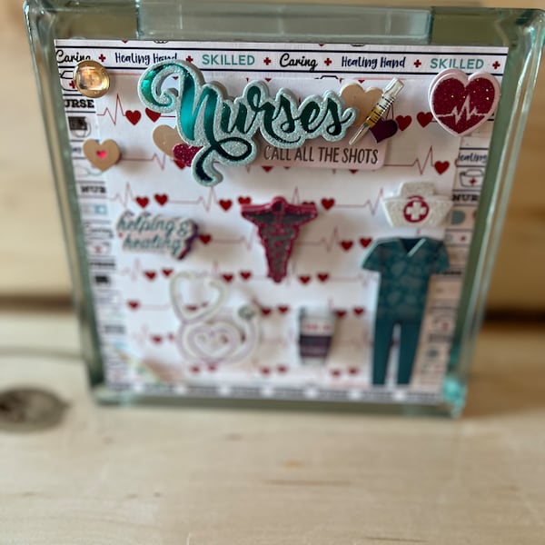 Nurse Glass Block - Etsy
