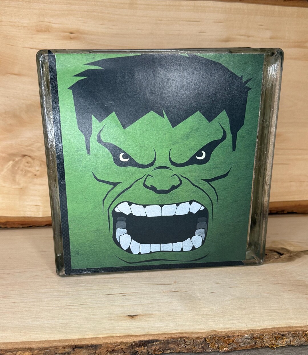 Hulk Glass Block Savings Bank - Etsy