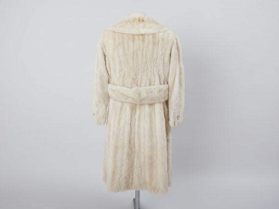 Vintage 1970s 1980s Blond Cream Mink Fur Coat - Gem