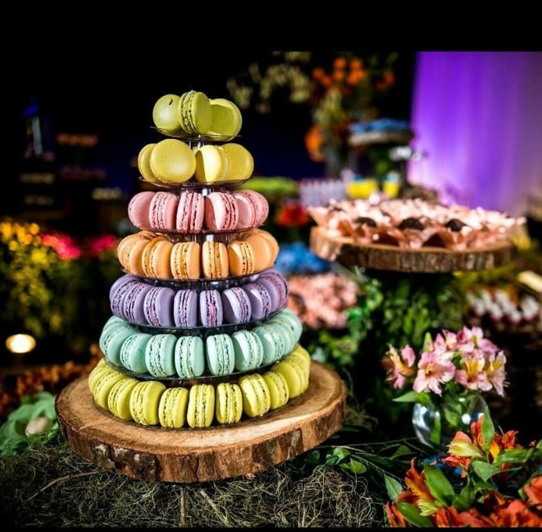 7 Tier Macaron Tower Display Stand for French Macarons Round - Etsy ...
