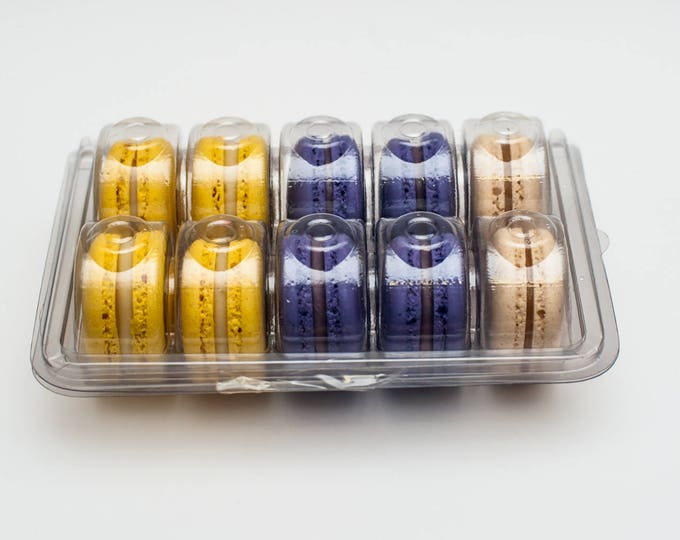 French Macaron Box for 10 Macarons Macaron Packaging Macaron Shop ...