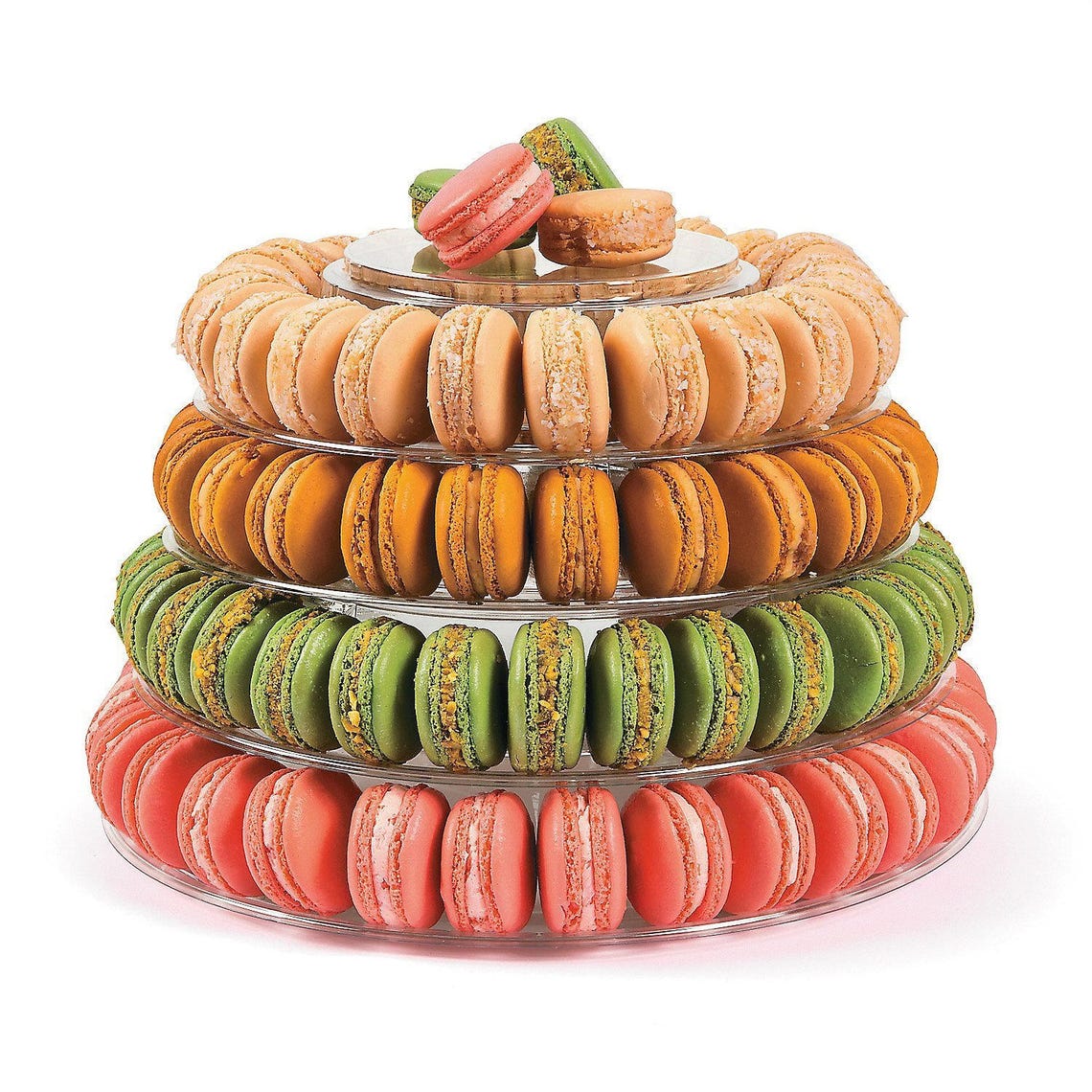 4 Tier Macaron Tower Cake Stand Wedding Cake | Etsy