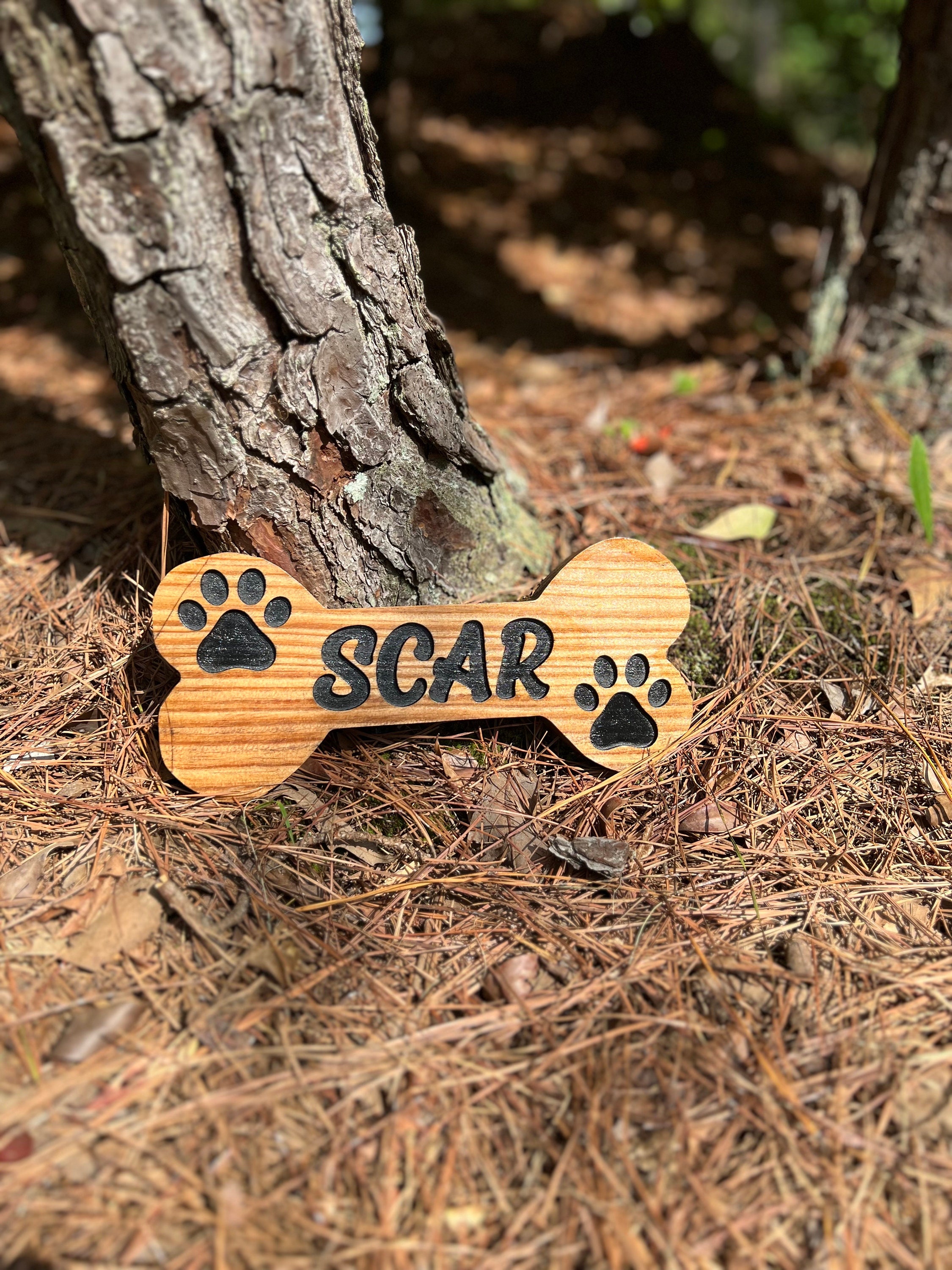 Custom Dog Sign, Dog Bone Sign, Personalized Sign, Custom Crate Sign ...