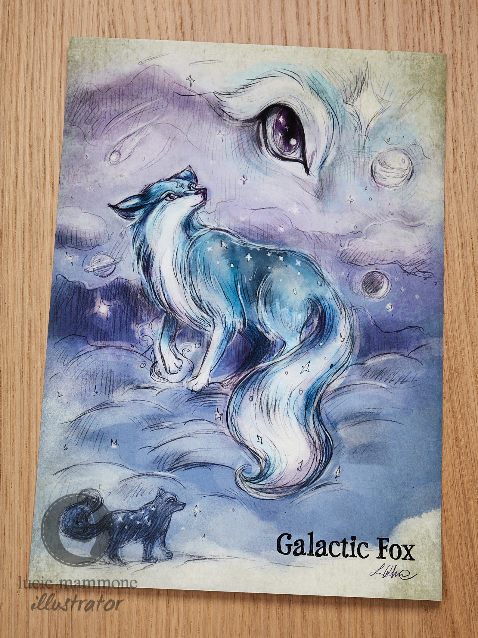 The Galactic Fox - Giclee Art Print, Wall Art - Etsy