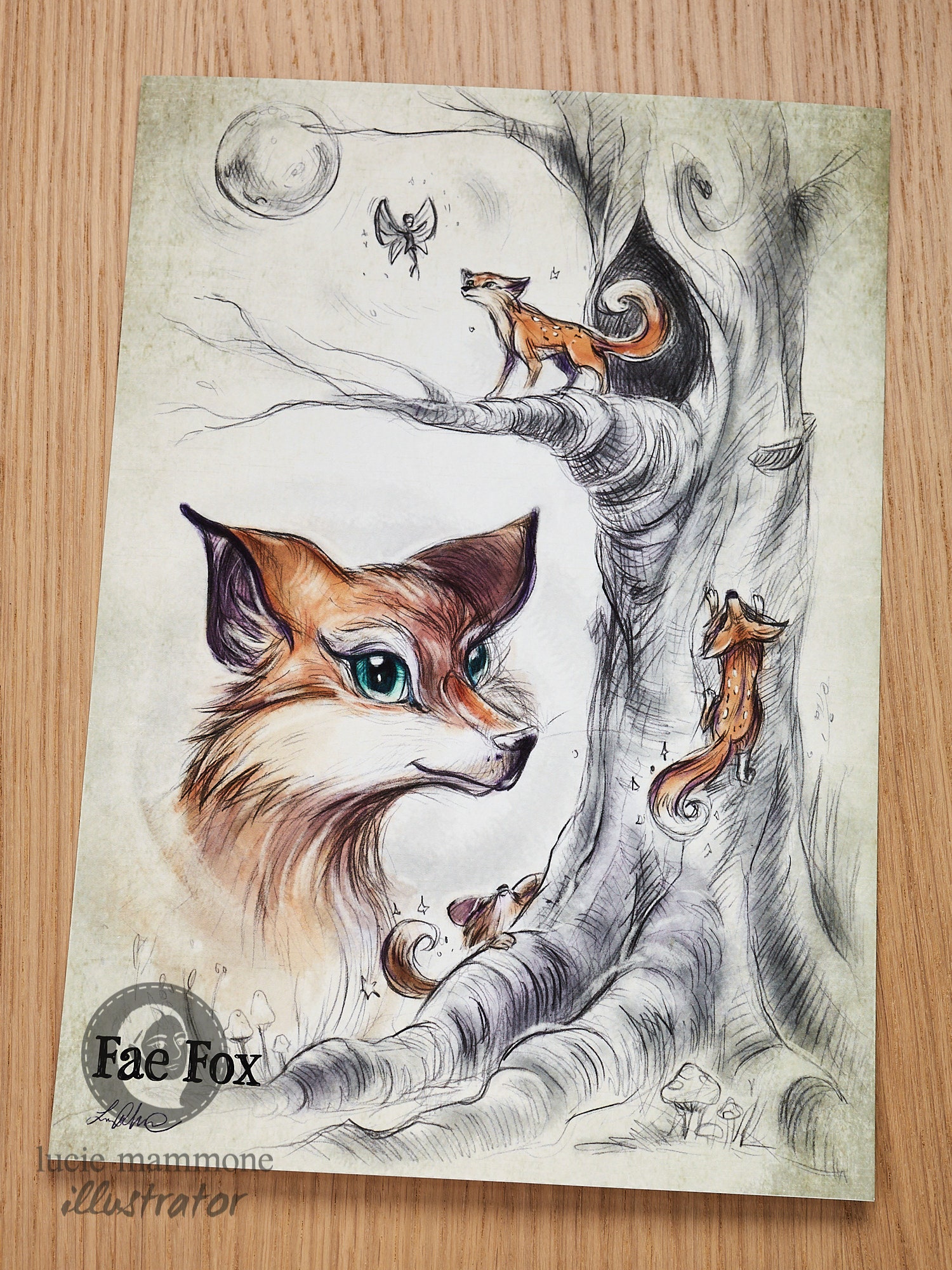 The Fae Fox Giclee Art Print, Wall Art - Etsy.de