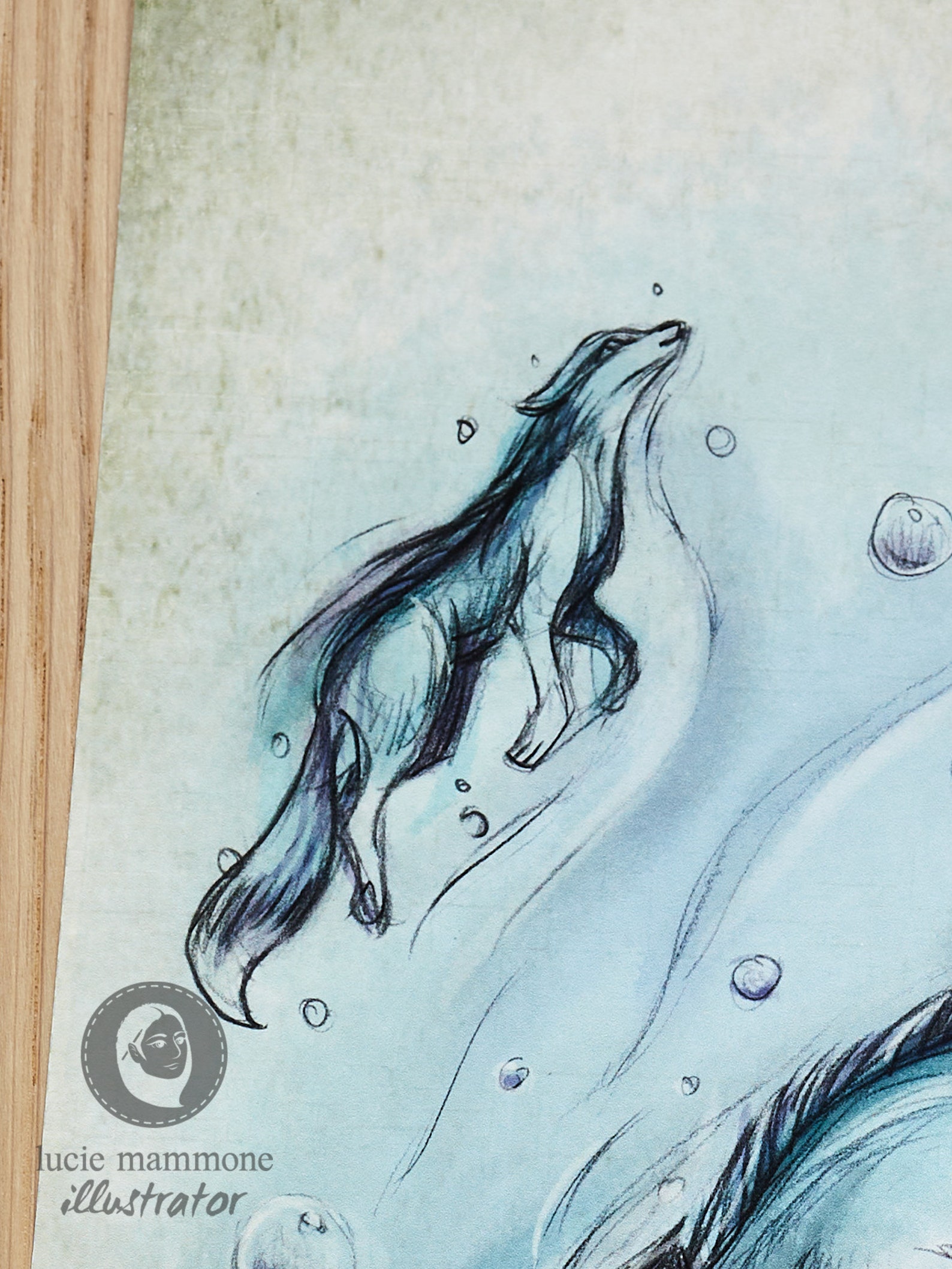 The Water Fox Giclee Art Print Wall Art - Etsy