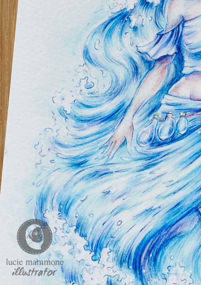 Water Maiden Giclee Art Print Wall Art - Etsy